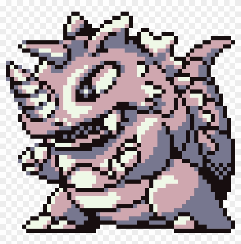 Download 23kib, 1792x1792, Rhydom - Rhydon Pokemon Green Sprite Clipart ...