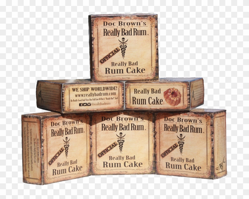 Doc Brown's Really Bad Rum Cake - Box Clipart (#5347468) - PikPng