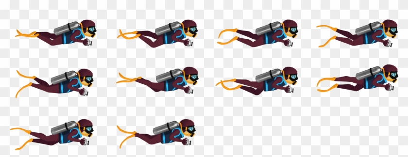 Sprites Mergulhador Clipart (#5352841) - PikPng