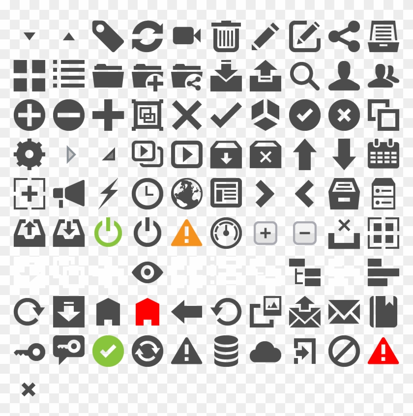 Icons-grid@4x - Graphic Design Clipart (#5361887) - PikPng