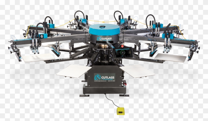 Download Image - Automatic Silk Screen Printing Machine Clipart Png ...