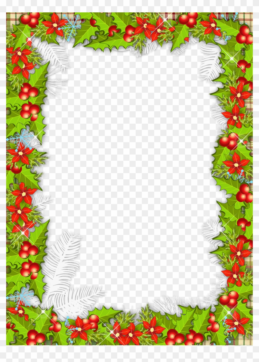 Christmas Mistletoe Png Photo Frame - Mistletoe Frame Png Clipart ...