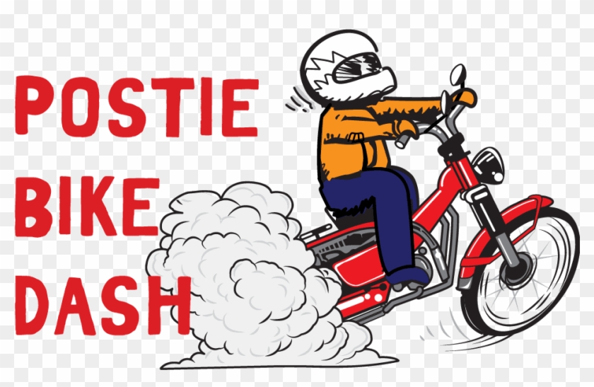 Download Postie Bike Dash Logo - Cartoon Postie Bike Clipart Png Download - PikPng