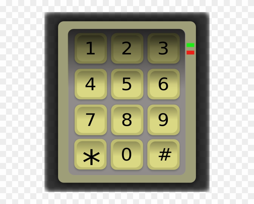Small - Door Keypad Clipart - Png Download (#5436830) - PikPng