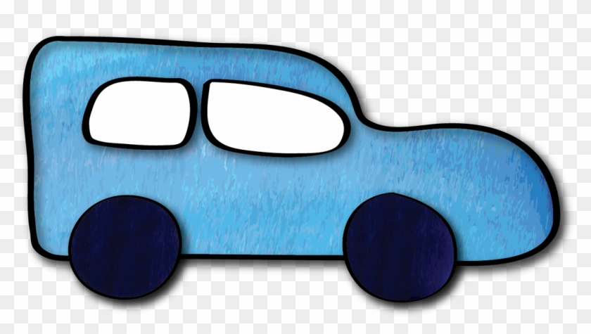 Blue Car - Cartoon Clipart (#5452081) - PikPng