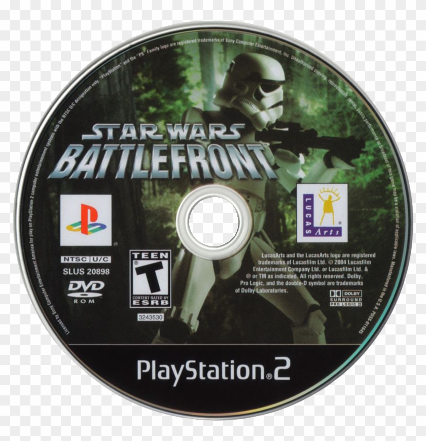 Star Wars Battlefront Ps2 Disc , Png Download - Splinter Cell Ps2 Disc ...