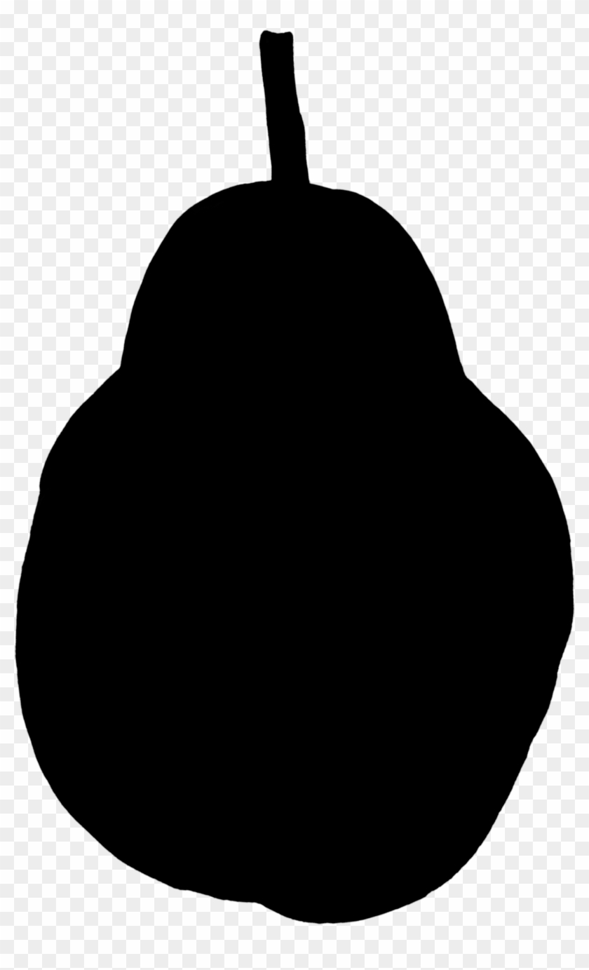 Pear Silhouette Clipart (#5469999) - PikPng