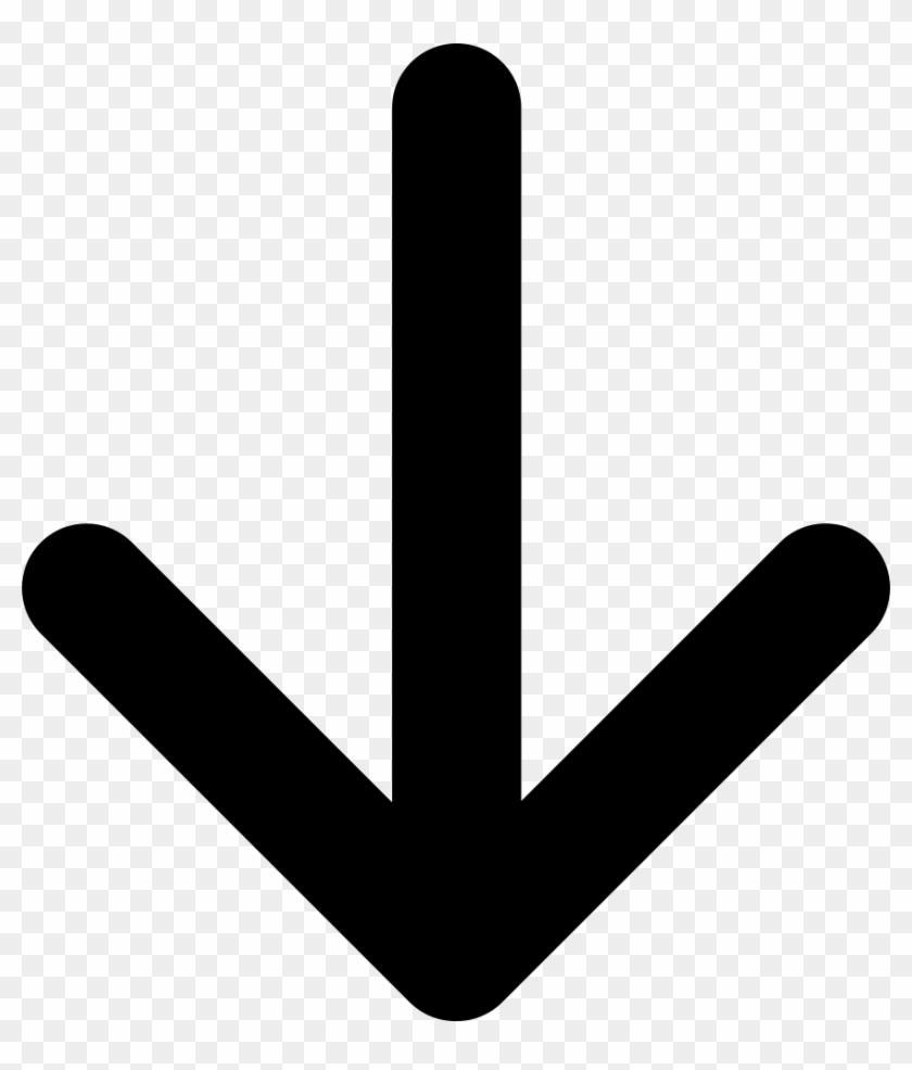 Font Down Arrow Comments - Pfeil Der Nach Unten Zeigt Clipart (#5501524 ...