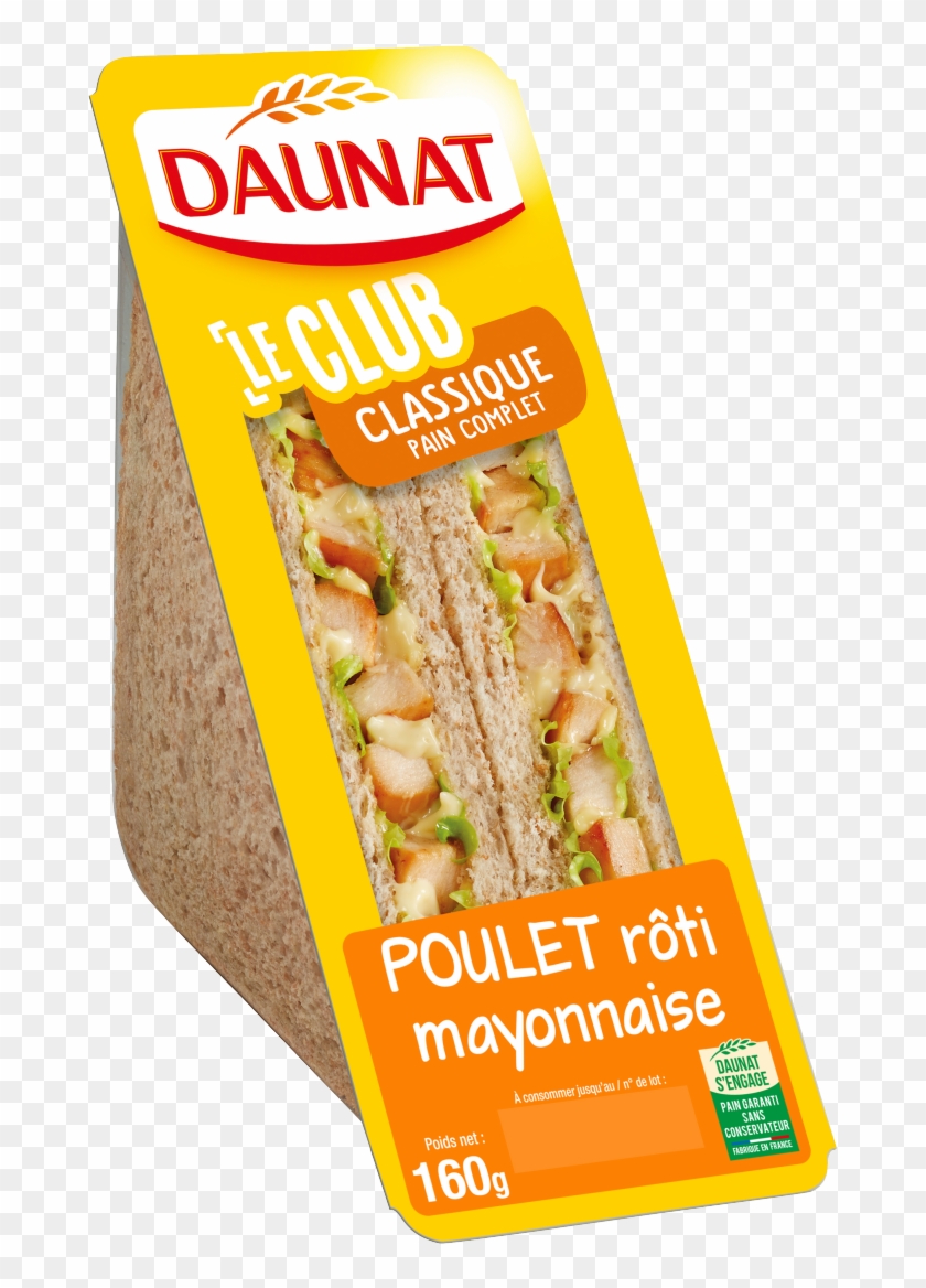 Sandwich Club - Daunat Clipart (#5505779) - PikPng