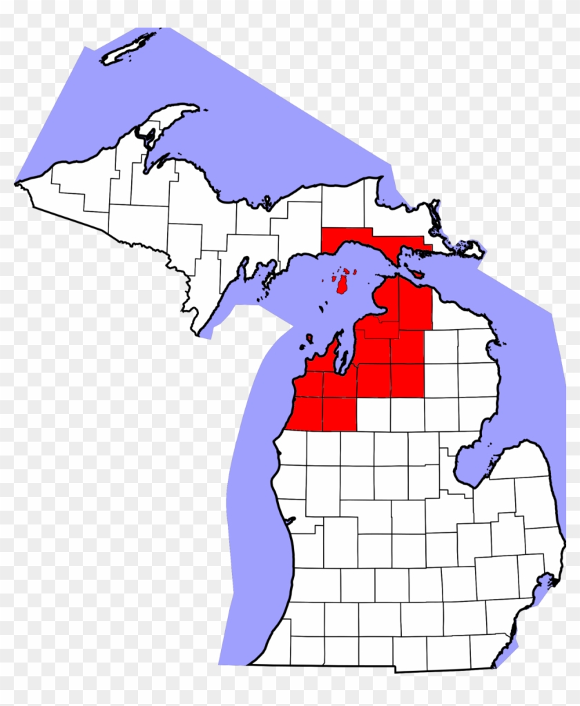 Michigan Counties Svg Clipart (#5512111) - PikPng