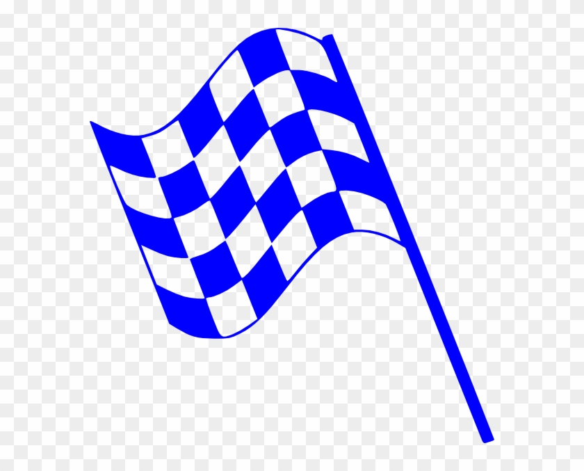 Checked Flag Red Clip Art - Checkered Flag Blue - Png Download ...
