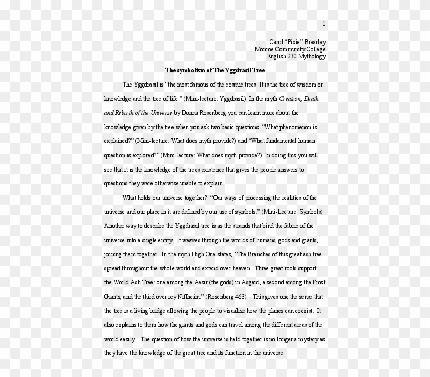 Doc - College Level Mla Format Essay Clipart (#5520387) - PikPng