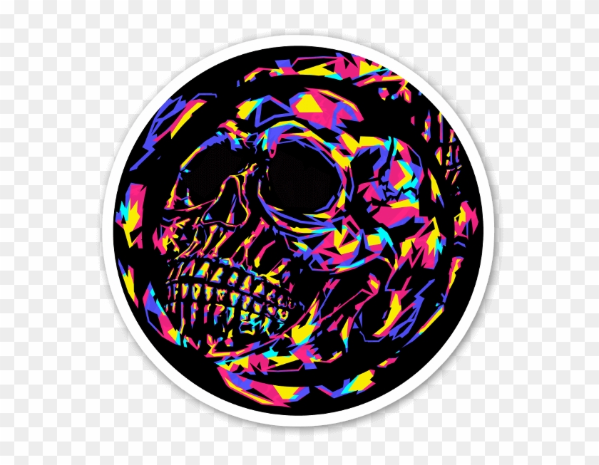 Skull - Circle Clipart (#5556441) - PikPng