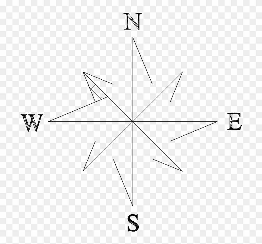 Download North Arrow - Line Art Clipart Png Download - PikPng