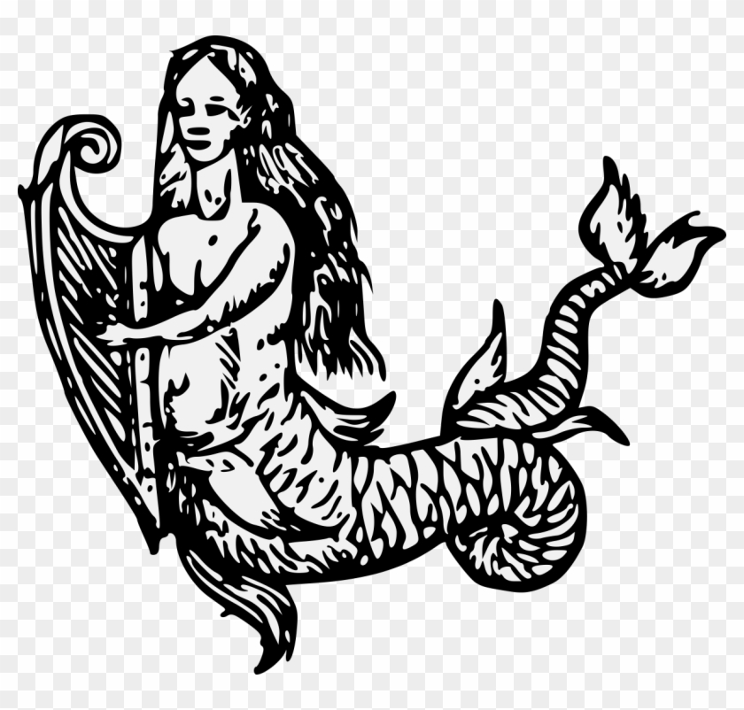 Details, Png - Mermaid Heraldic Png Clipart (#563461) - PikPng
