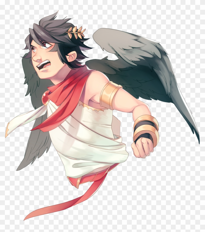 Images Of Dark Pit In White/red Colors From Smash Bros - Illustration ...