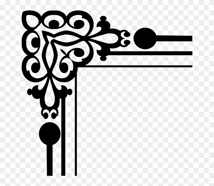 Download Ornamental Vintage Corner Clipart Png Download - PikPng