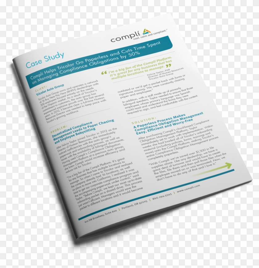 Tricolor Case Study Cover Transparent - Brochure Clipart (#5664779 ...