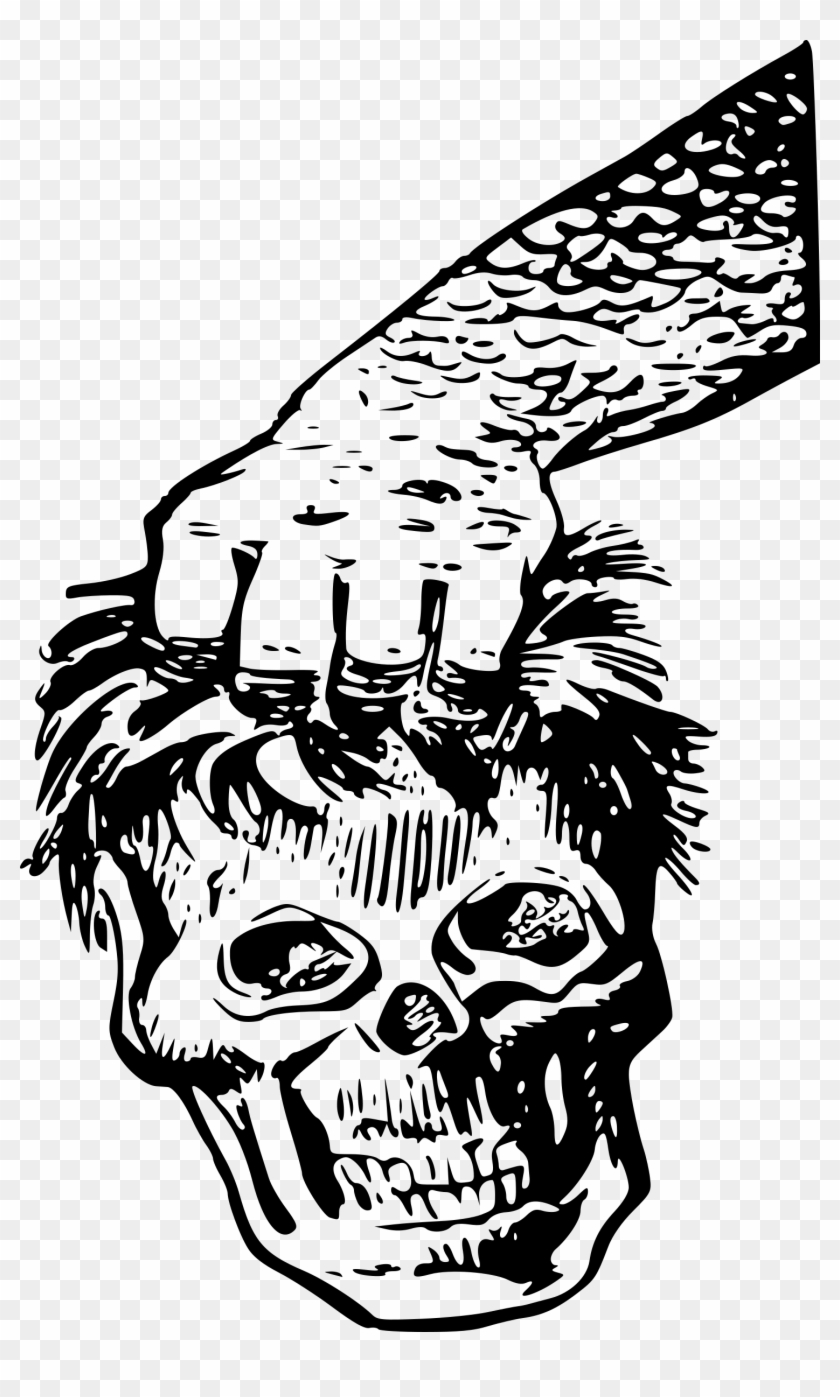 This Free Icons Png Design Of Skull And Hand - Skull In Hand Png ...