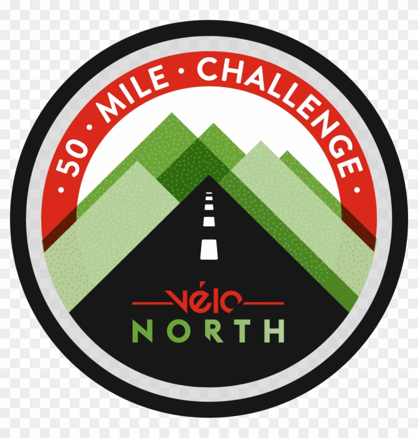Vélo North 50 Mile Challenge Logo - Circle Clipart (#5682807) - PikPng