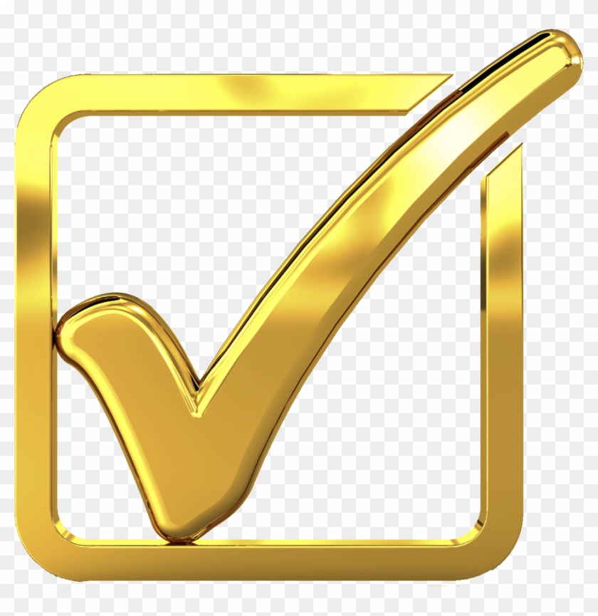 1267 X 1225 5 - Gold Check Mark Png Clipart (#571426) - PikPng
