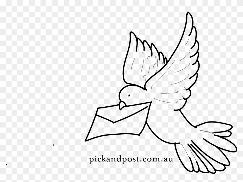 Logopick And Post - Line Art Clipart (#5707569) - PikPng