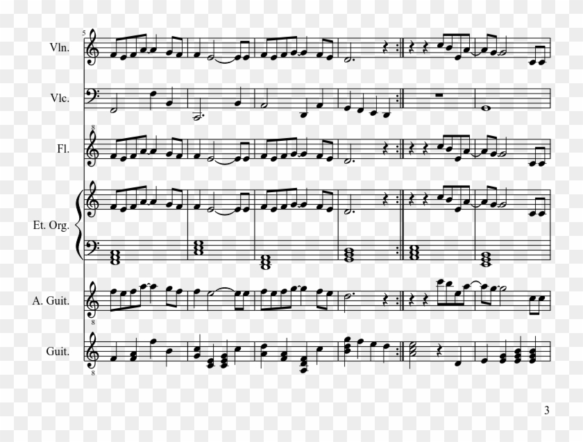 O Grande Pintor Sheet Music 3 Of 6 Pages - Sheet Music Clipart ...