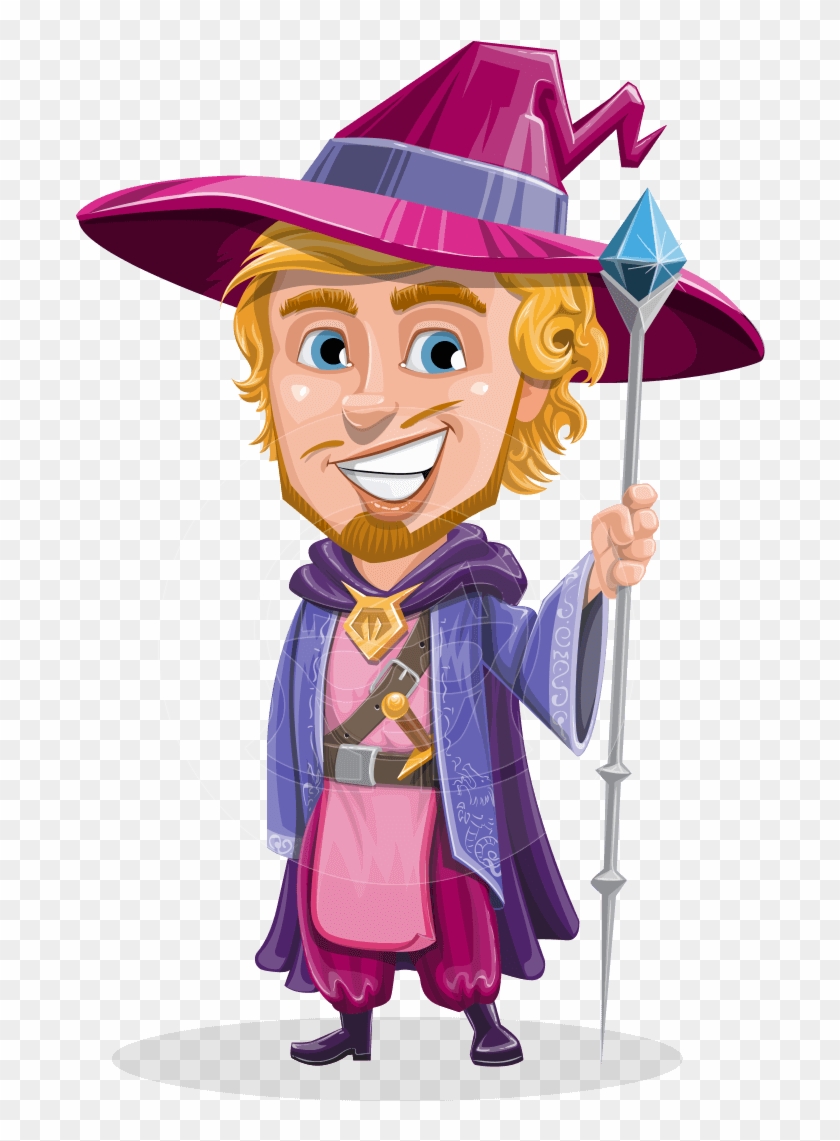 Sorcerer Cartoon Vector Character Aka Magnus The Great - Magnus The ...