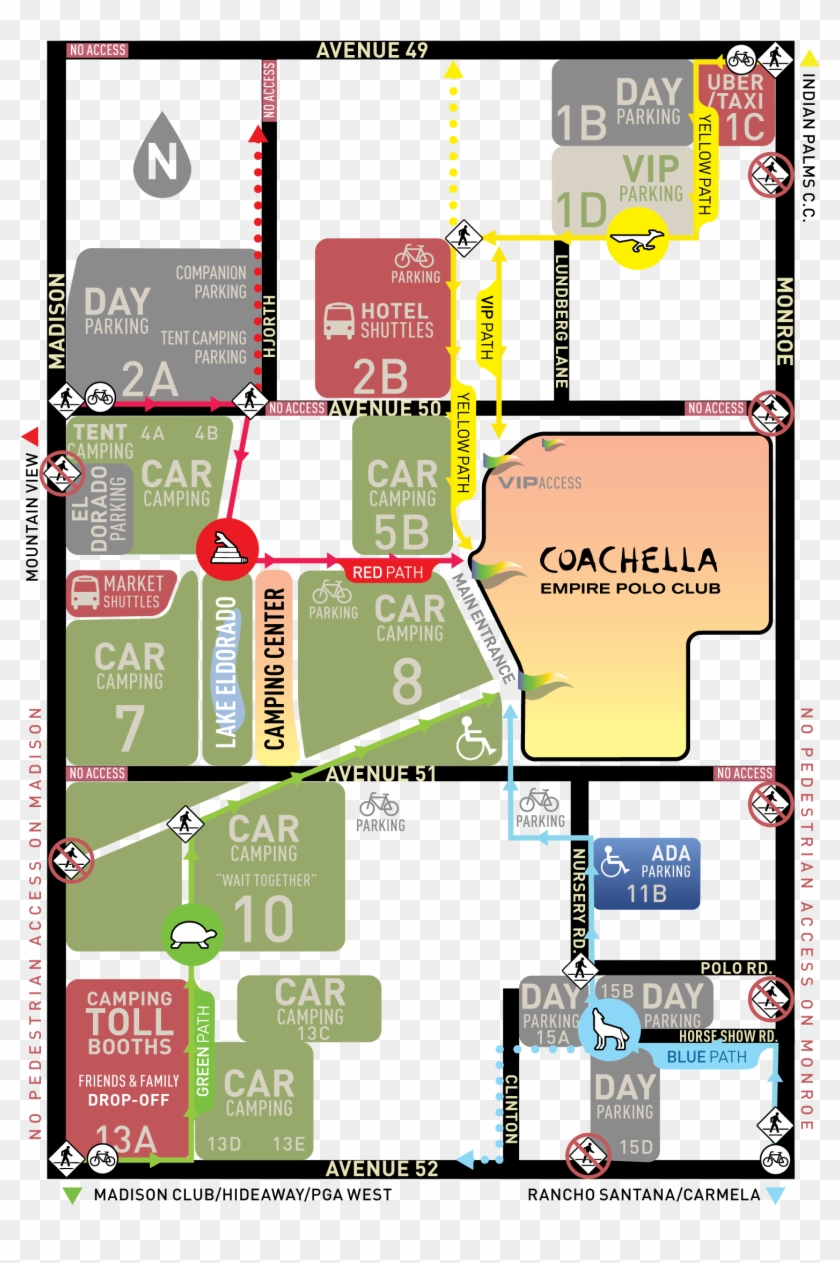 Venue Parking Camping Camping Center Directions - Coachella Stage Map ...