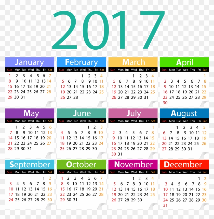 2017 Calendar Png Clipart (#585572) - PikPng