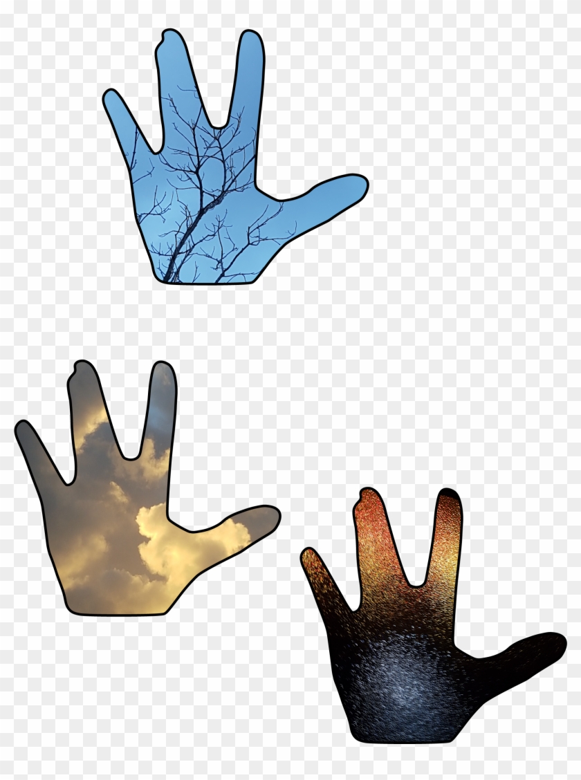 Stickers Hands - Art Clipart (#5810655) - PikPng