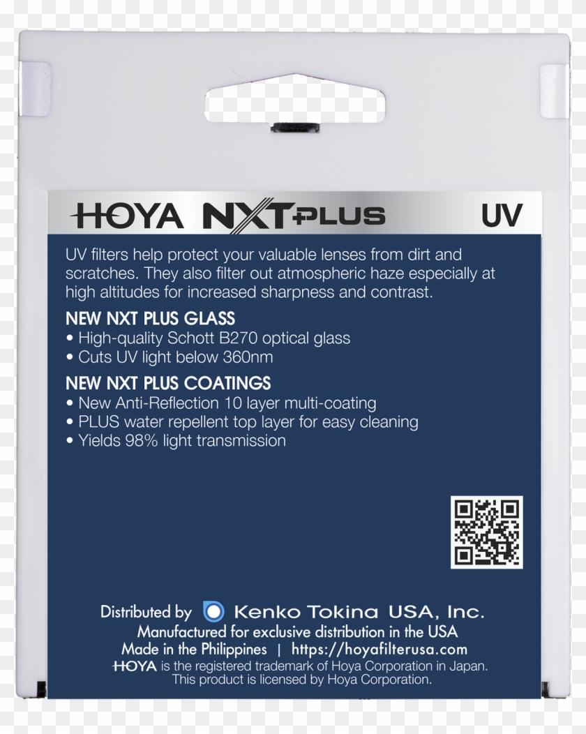 Hoya Nxt Plus Uv Filter - Optotal Hoya Clipart (#5890574) - PikPng