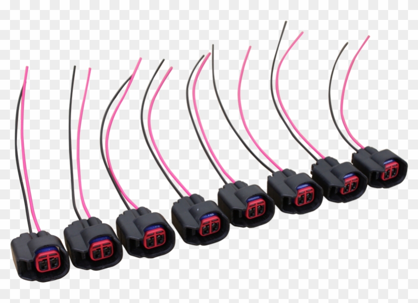 Set Of 8 Fuel Injector Connector Pigtails For 2001-2009 - Speaker Wire ...