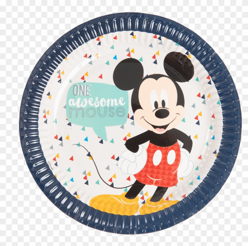 Disney Awesome Mickey Mouse Paper Plates Clipart (#593515) - PikPng