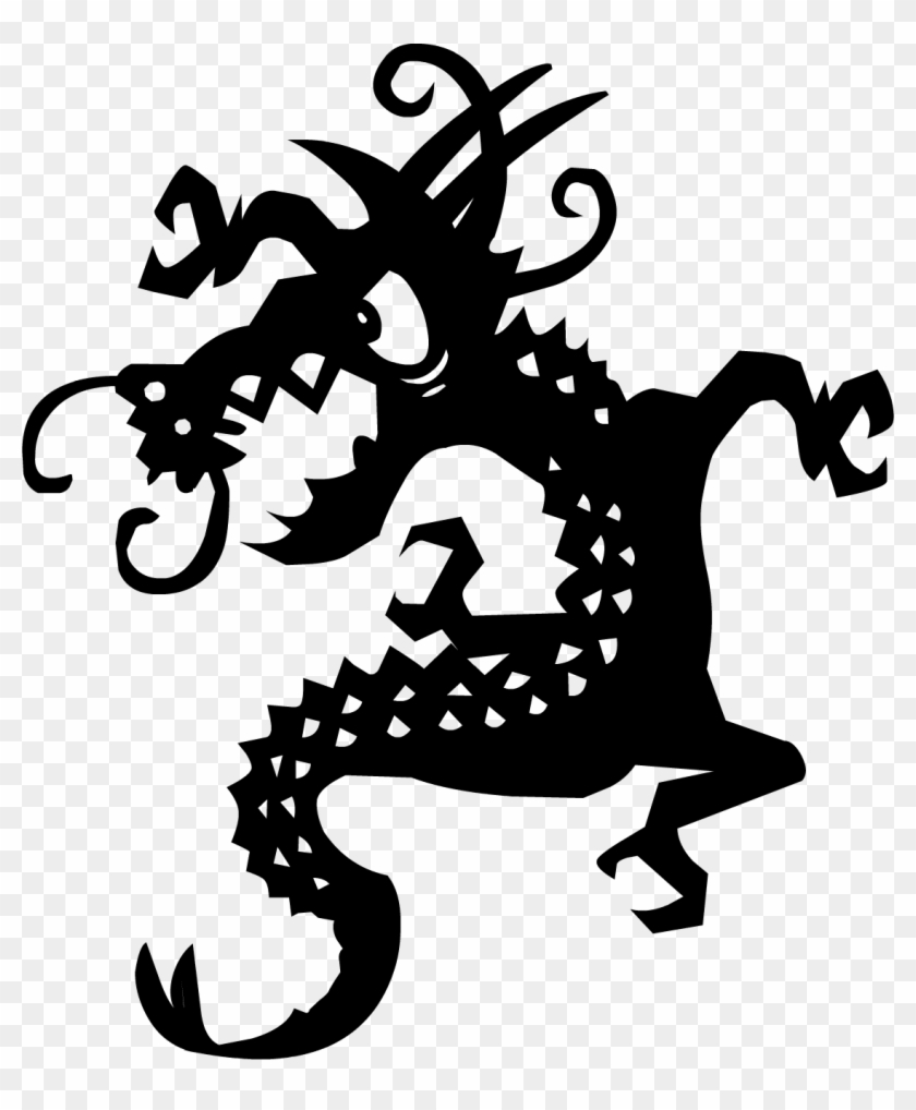Download - Chinese Dragon Shadow Png Clipart (#595423) - PikPng