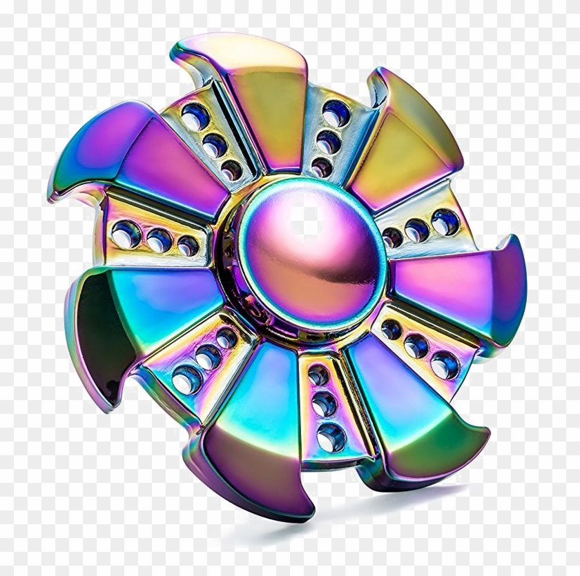 Rainbow Fidget Spinner Png Image Transparent - Fidget Spinner Rainbow ...