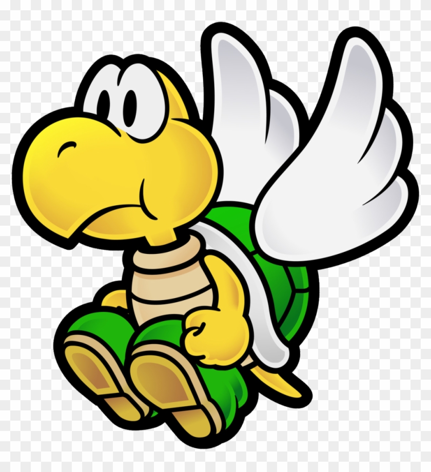 Download Mario Turtle With Wings Clipart , Png Download - Paper Mario ...