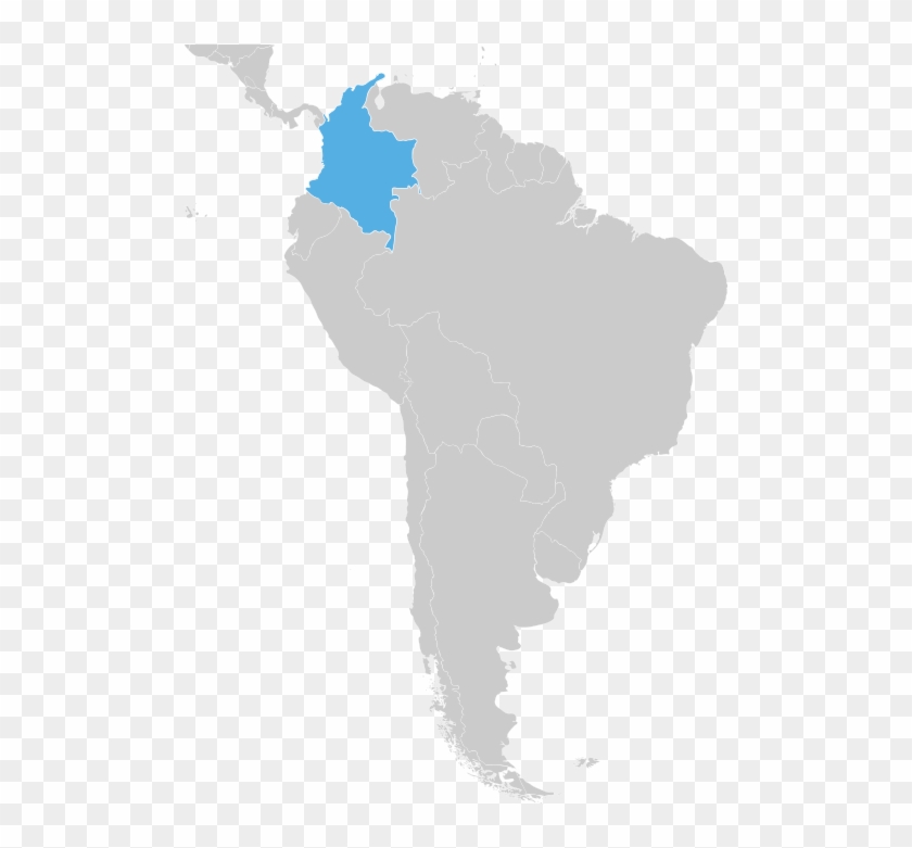 Download Main Languages Spoken In Colombia - Latin America Map Svg ...