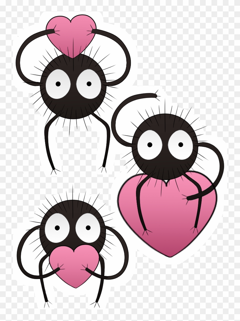 Soot Sprites Vinyl Sticker Clipart (#5978852) - PikPng