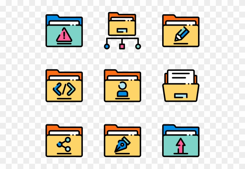 Folders Clipart (#60858) - PikPng