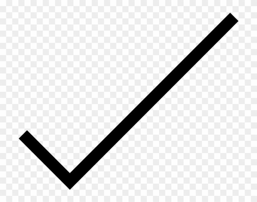 Check Mark - Simple Black Check Mark Clipart (#62094) - PikPng