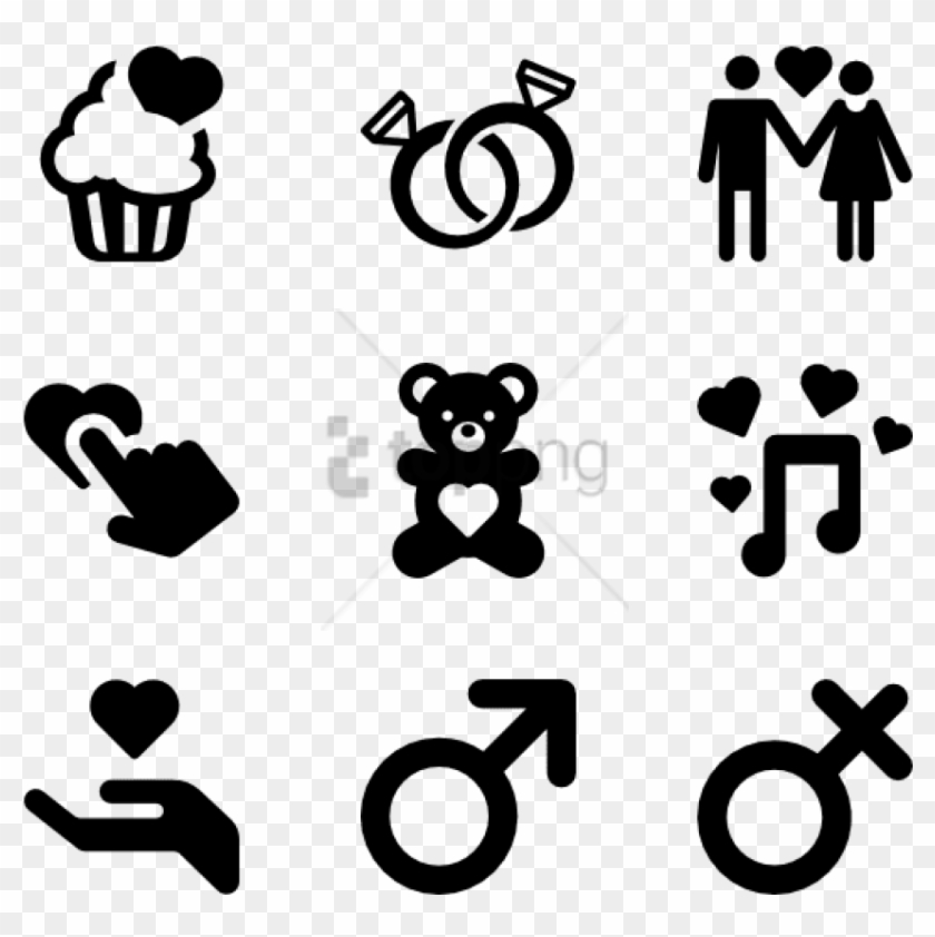 Free Png Saint Valentine 100 Icons - Simbolos De San Valentin Clipart ...