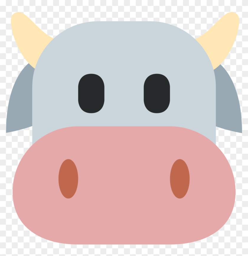 Cow Face Cartoon - Emoji 🐮 Clipart (#6032731) - PikPng