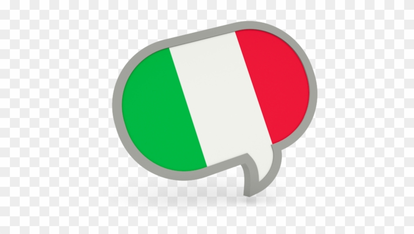 Illustration Of Flag Of Italy - Italian Flag Speech Bubble Clipart ...
