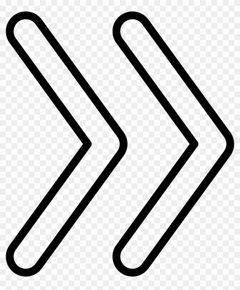 Download Double Arrows Angles Outline Comments - Double Arrow Symbol ...