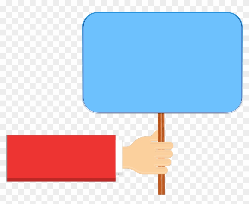 This Free Icons Png Design Of Hand Holding Sign Clipart (#635280) - PikPng