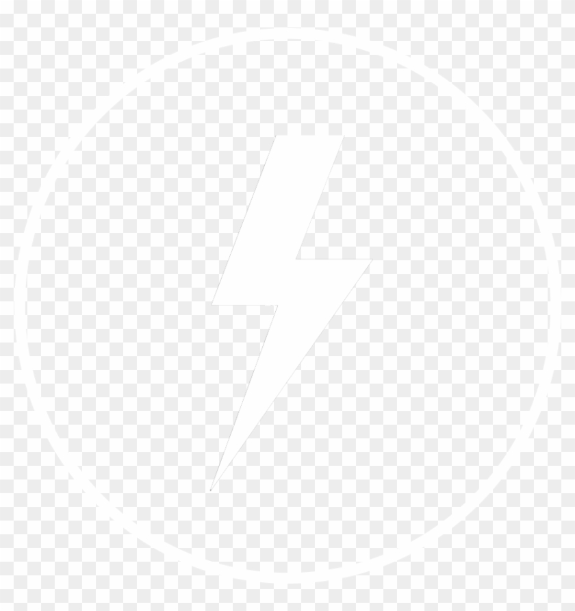 Lightning-icon - Clear White Icon Png Clipart (#644009) - PikPng
