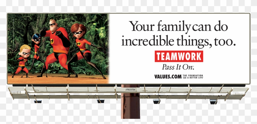 See The Incredibles Teamwork Billboard And Pass It - Sportsmanship ...
