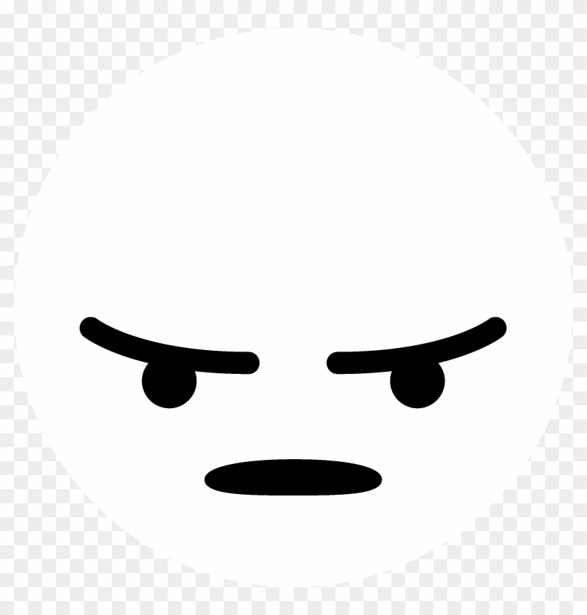 Download Facebook Angry Logo Black And White - Messenger Angry Face ...