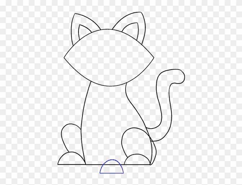 How To Draw A Simple Cat Easy Drawing Clipart 677660 PikPng